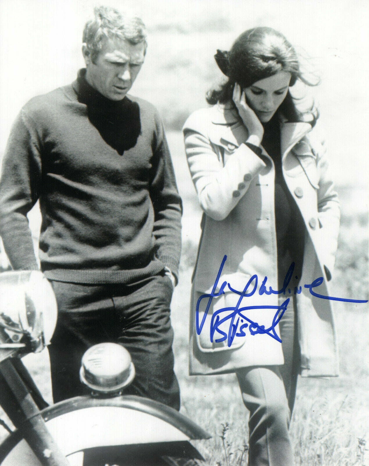 JACQUELINE BISSET HAND SIGNED 8x10 PHOTO+COA GREAT POSE WITH STEVE ...