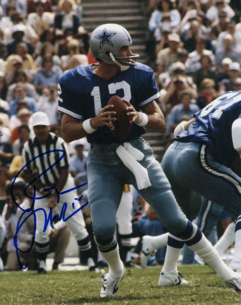 ROGER STAUBACH SIGNED AUTOGRAPH 11x14 PHOTO - DALLAS COWBOYS ICON ...