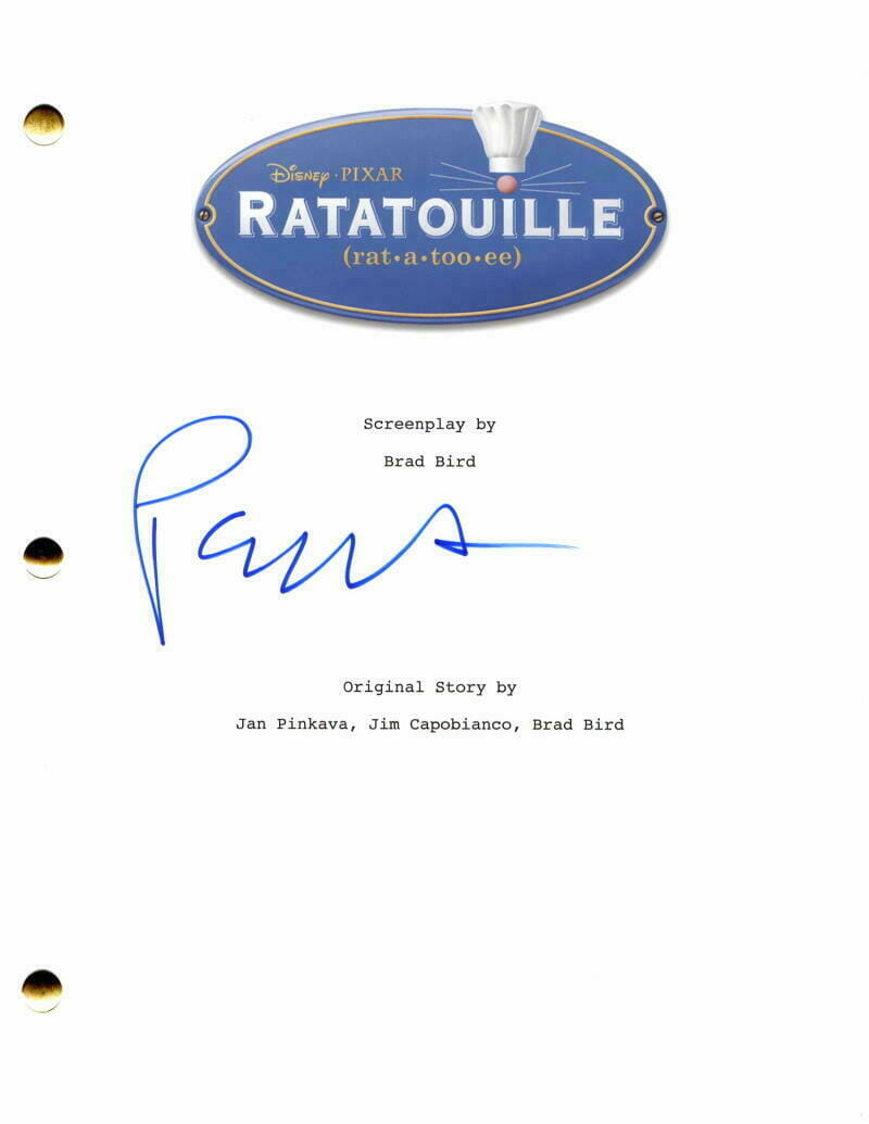 PATTON OSWALT SIGNED AUTOGRAPH RATATOUILLE FULL MOVIE SCRIPT - KING OF ...