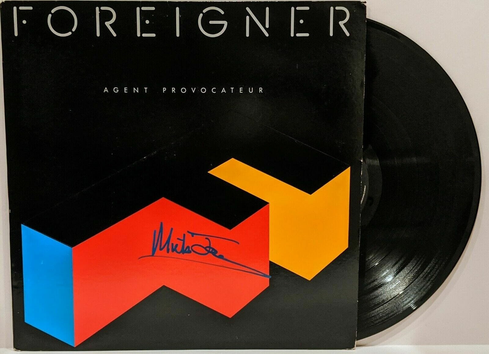 MICK JONES Signed Autograph LP Record Vinyl Album Cover Foreigner Opens ...