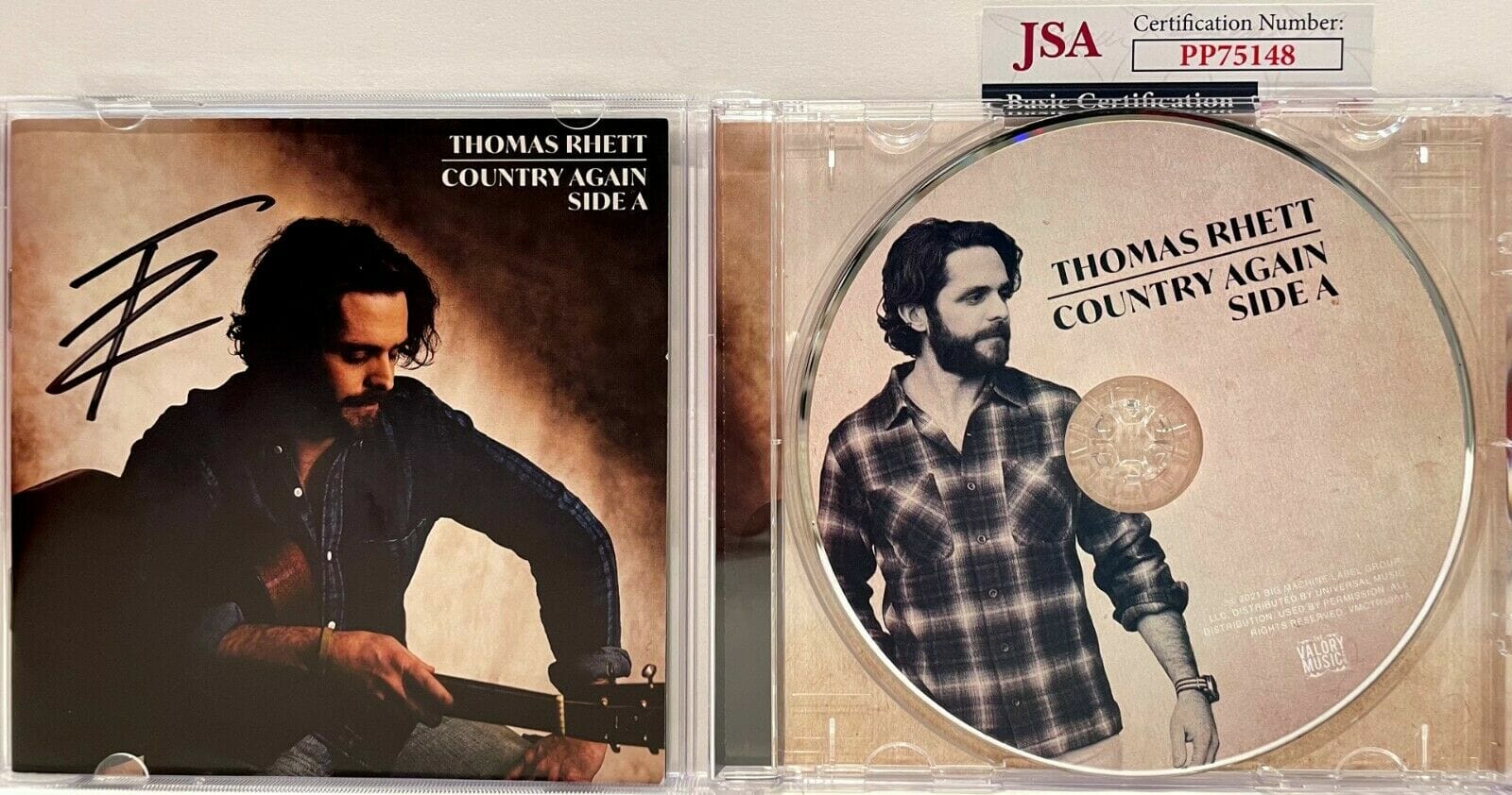 THOMAS RHETT Signed Autograph CD "Country Again" JSA COA Opens in a new ...