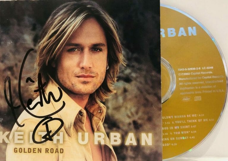 KEITH URBAN Signed Autograph CD Cover Insert "Golden Road" Country ...