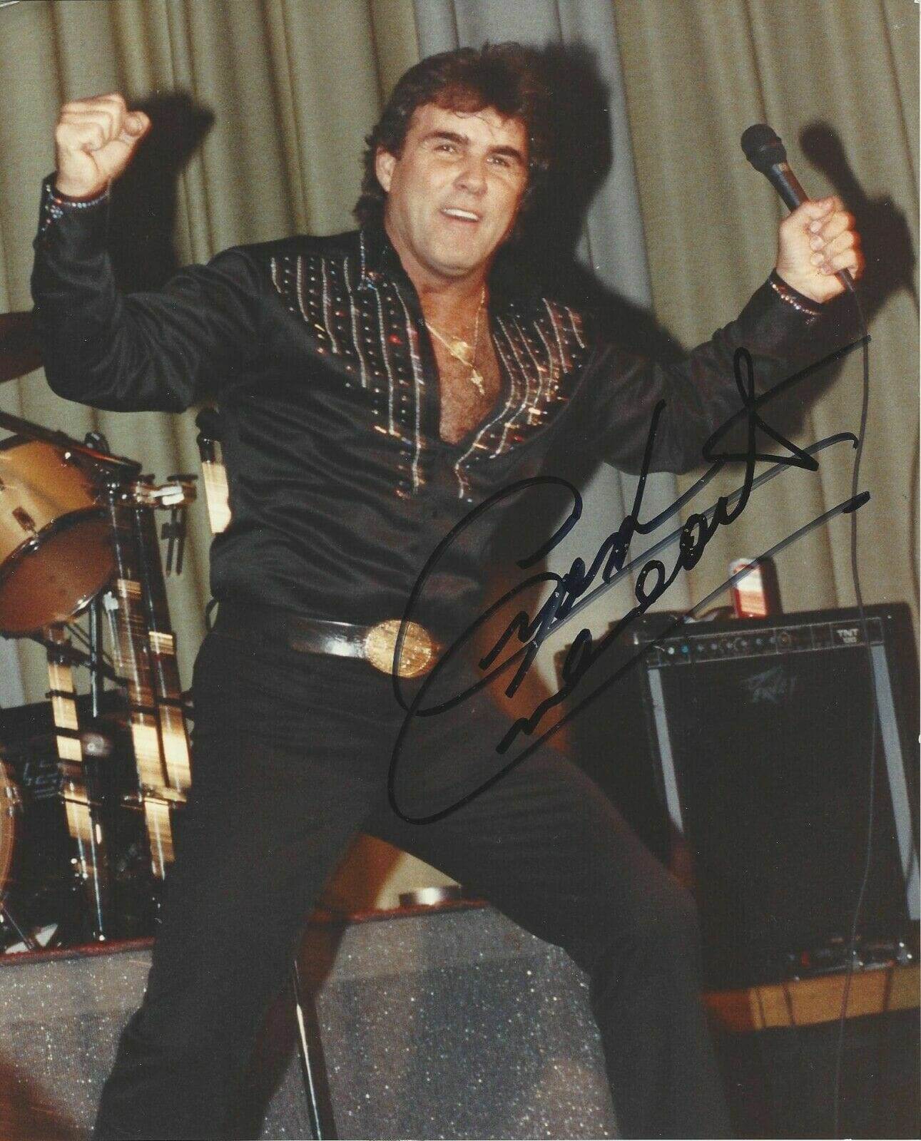 CRASH CRADDOCK Signed Autograph 8x10 Original Performing Candid Photo ...