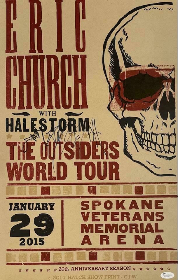 Eric Church Autographed & Signed Memorabilia, Poster, Guitar | Autographia