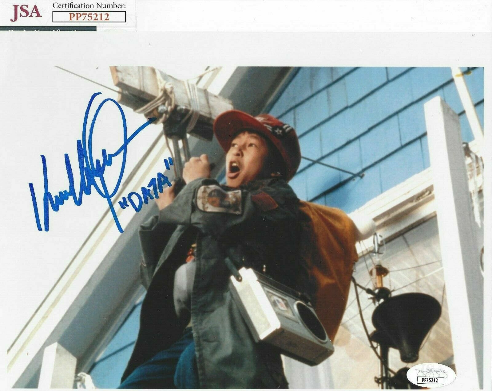 KE HUY QUAN Signed Autograph 8x10 Photo The Goonies JSA COA Opens in a ...