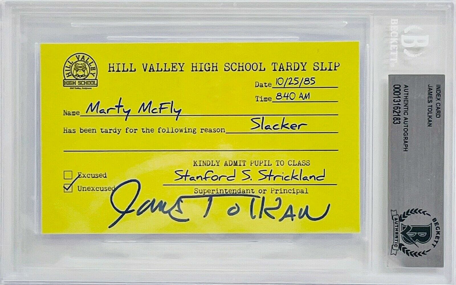 James Tolkan Autograph
