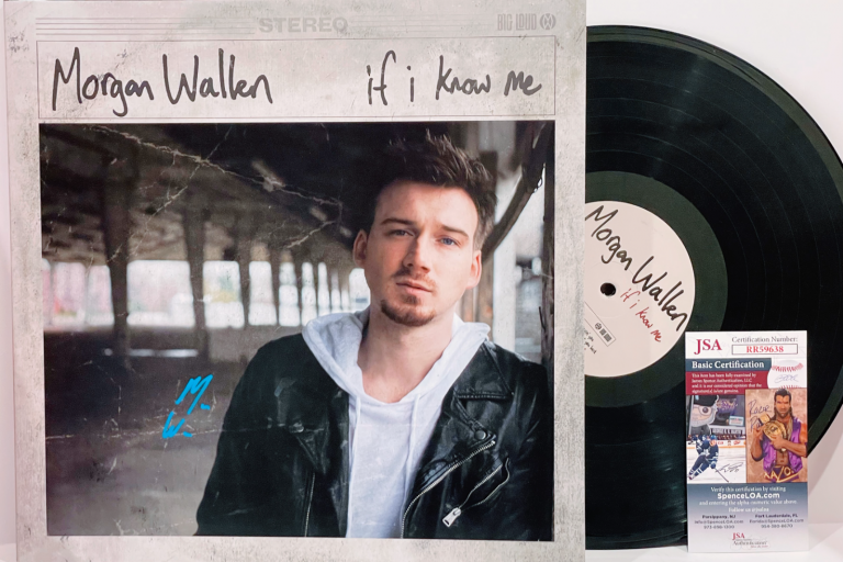 MORGAN WALLEN Signed Autograph LP Cover "If I Know Me" Vinyl Record JSA ...