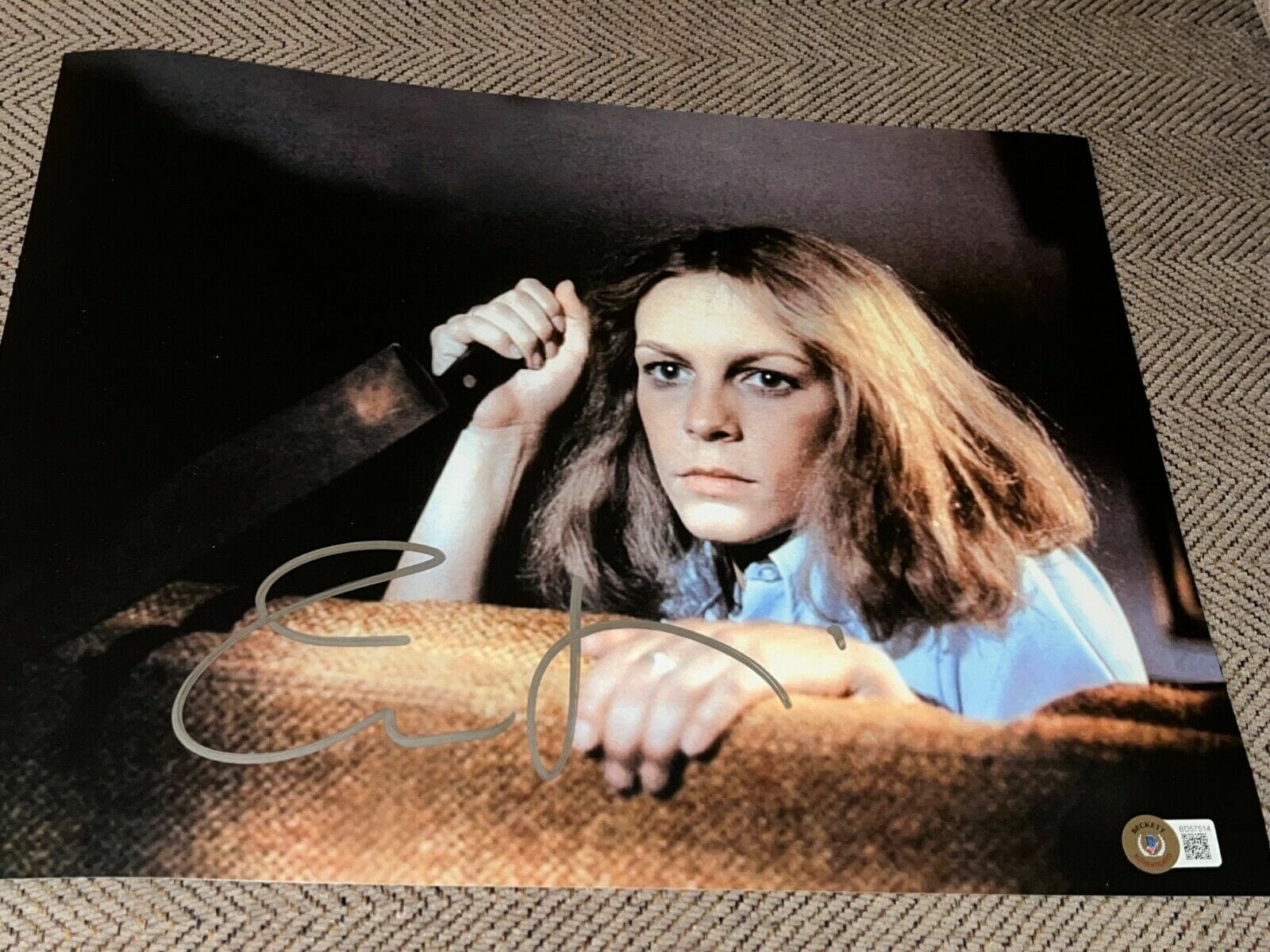 JAMIE LEE CURTIS SIGNED AUTOGRAPH 11x14 PHOTO HALLOWEEN IN PERSON ...
