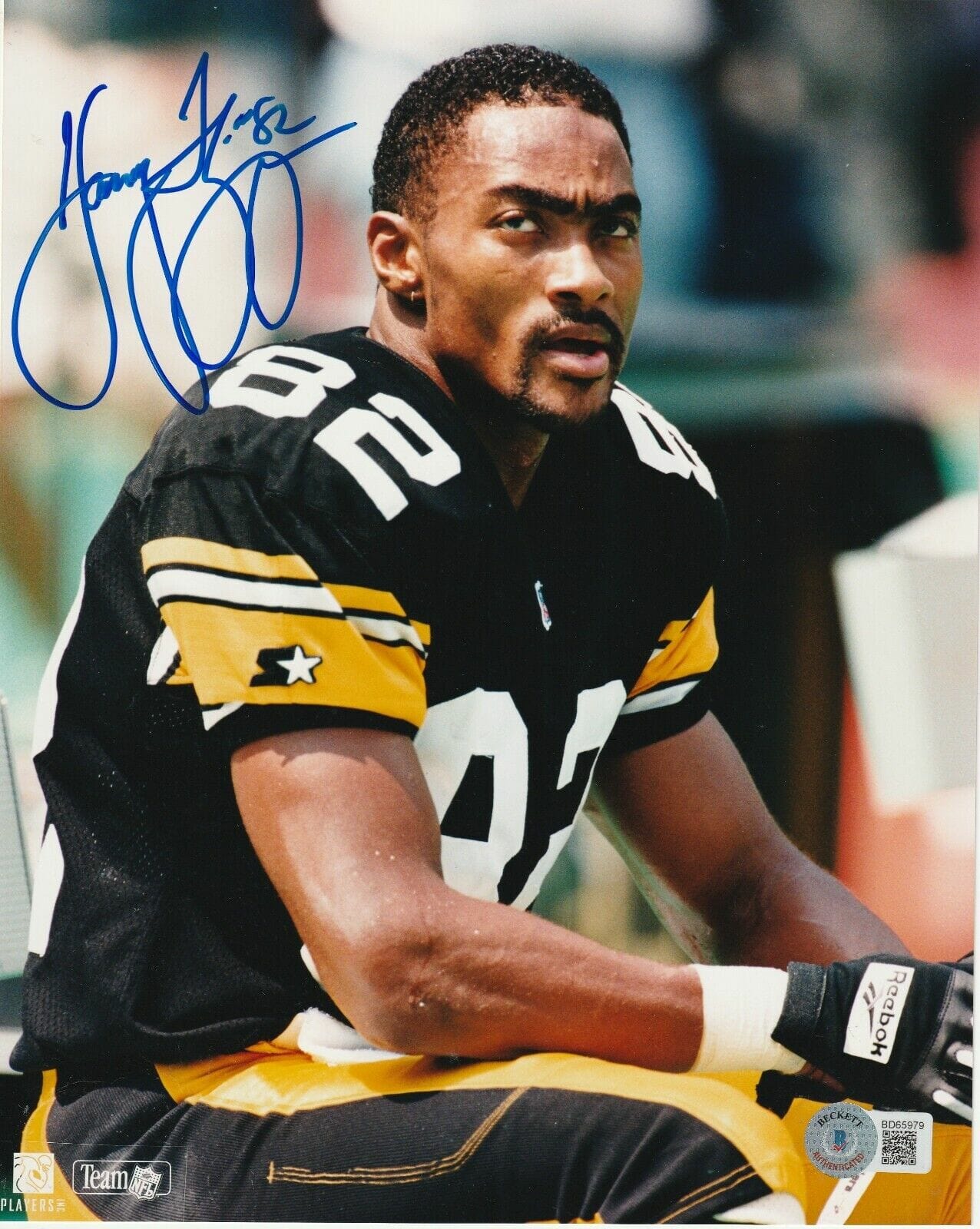 YANCY THIGPEN Signed Pittsburgh STEELERS 8x10 PHOTO w/ BAS COA ...