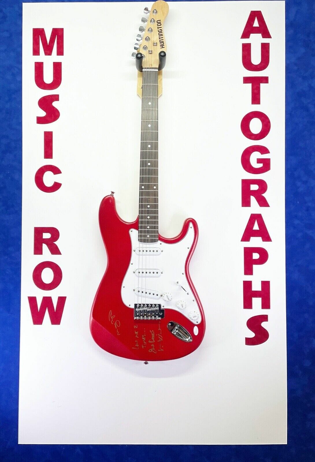 MEG RYAN VAL KILMER Signed Autographed Electric Guitar "Love Me 2 Times ...