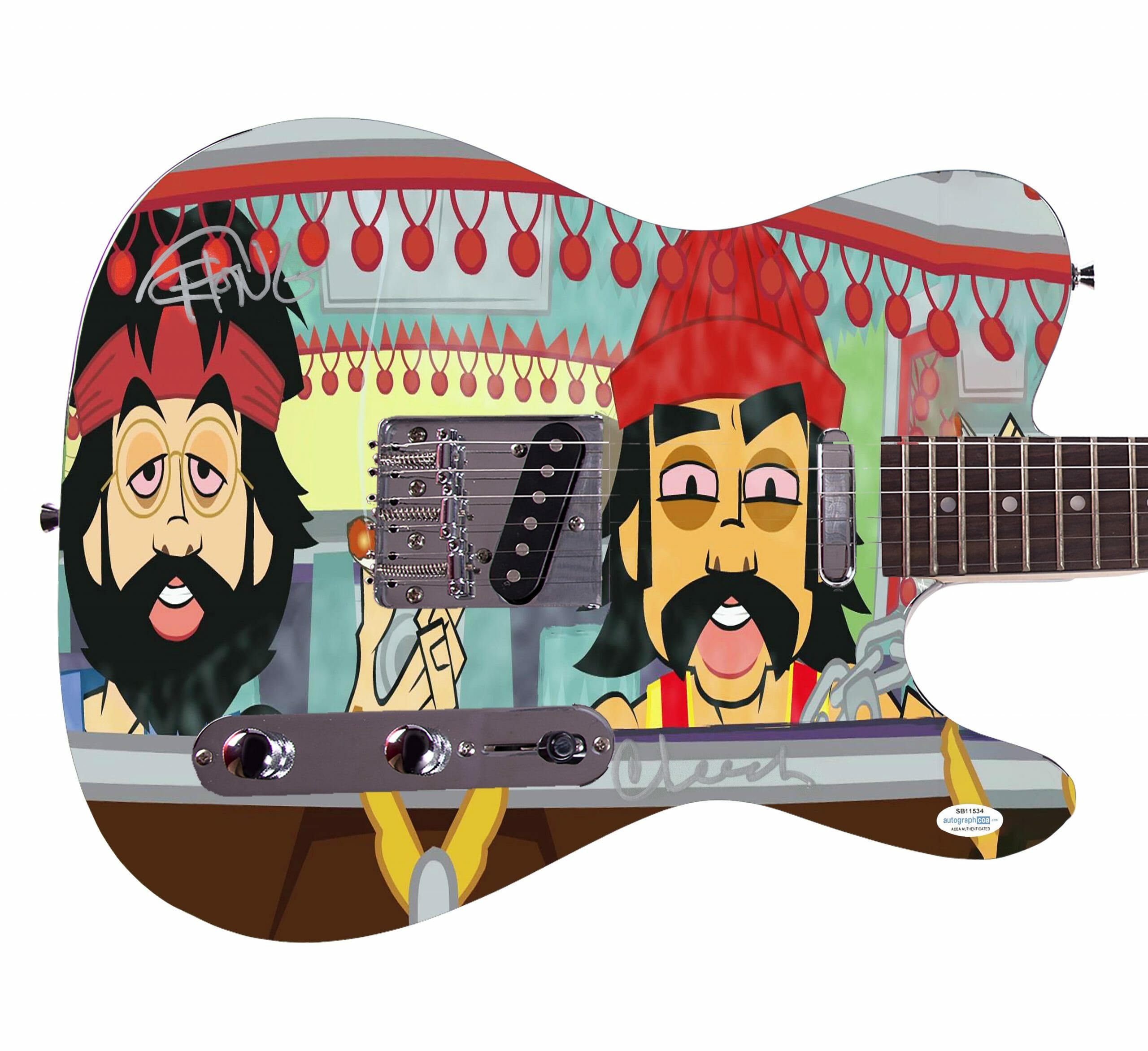 Cheech And Chong Autographed Weed 420 Pot Graphics Photo Poster Signed ...