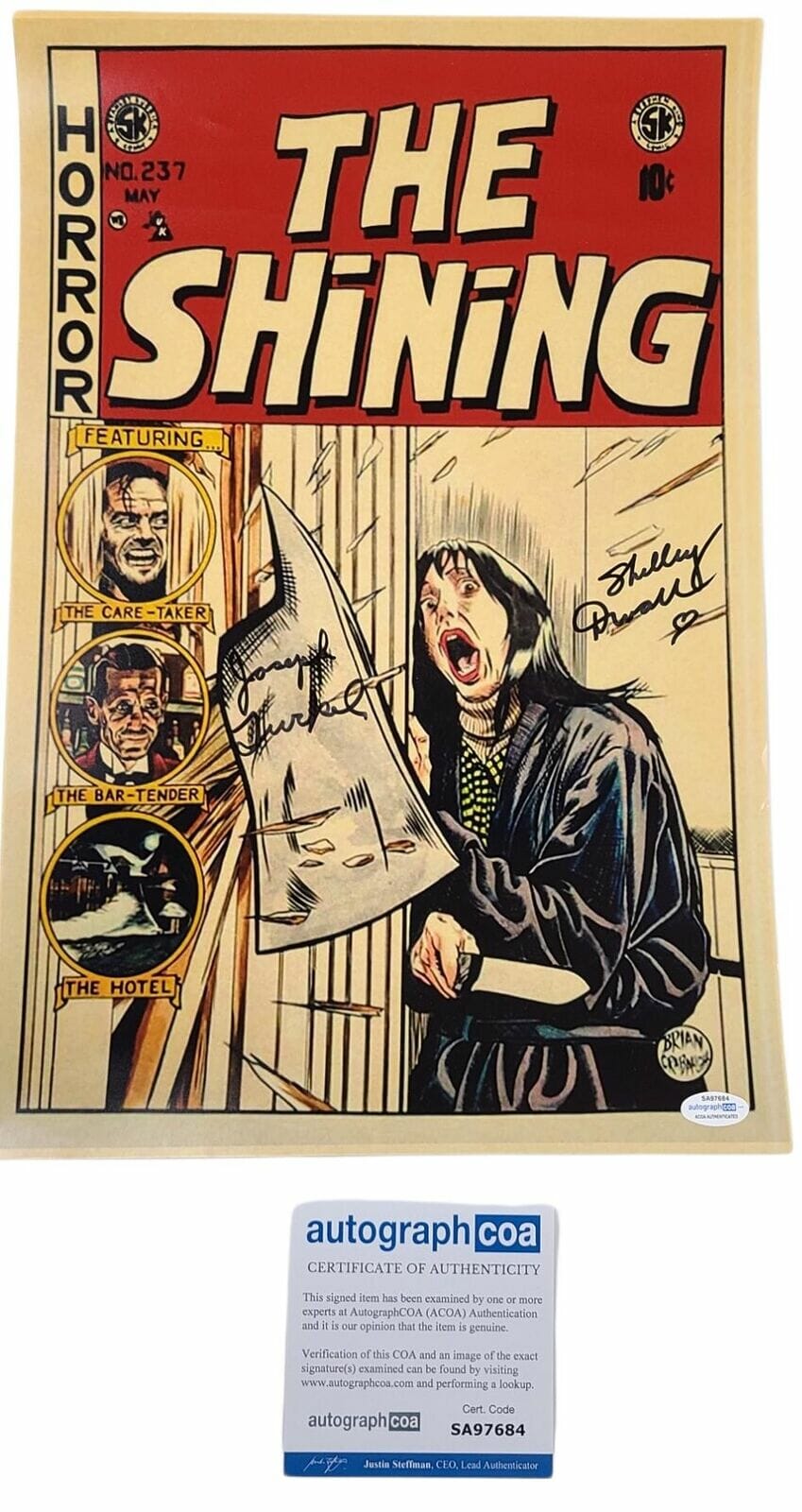 Shelley Duvall Joe Turkel Signed RARE The Shining 12x18 Comic Photo ...