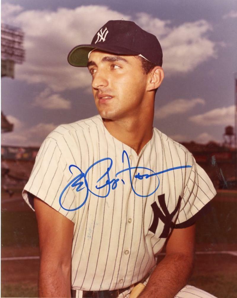 JOE PEPITONE NEW YORK YANKEES PROFILE SIGNED AUTOGRAPHED 8X10 PHOTO W ...