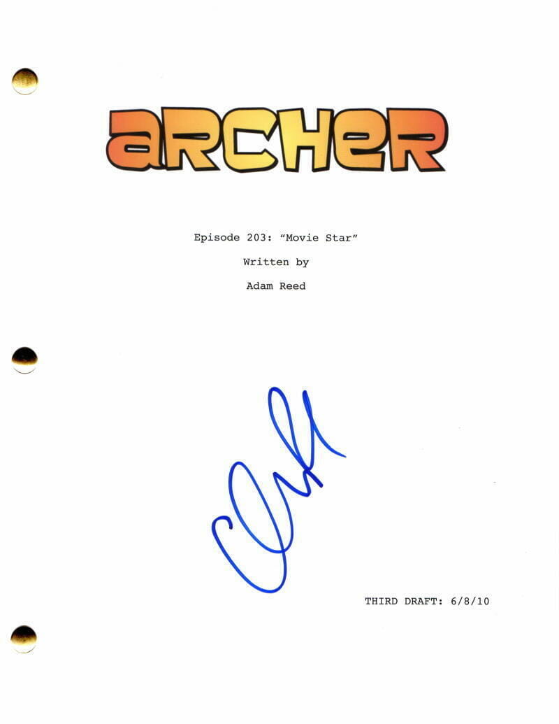 CHRIS PARNELL SIGNED AUTOGRAPH ARCHER FULL EPISODE SCRIPT - CYRIL ...