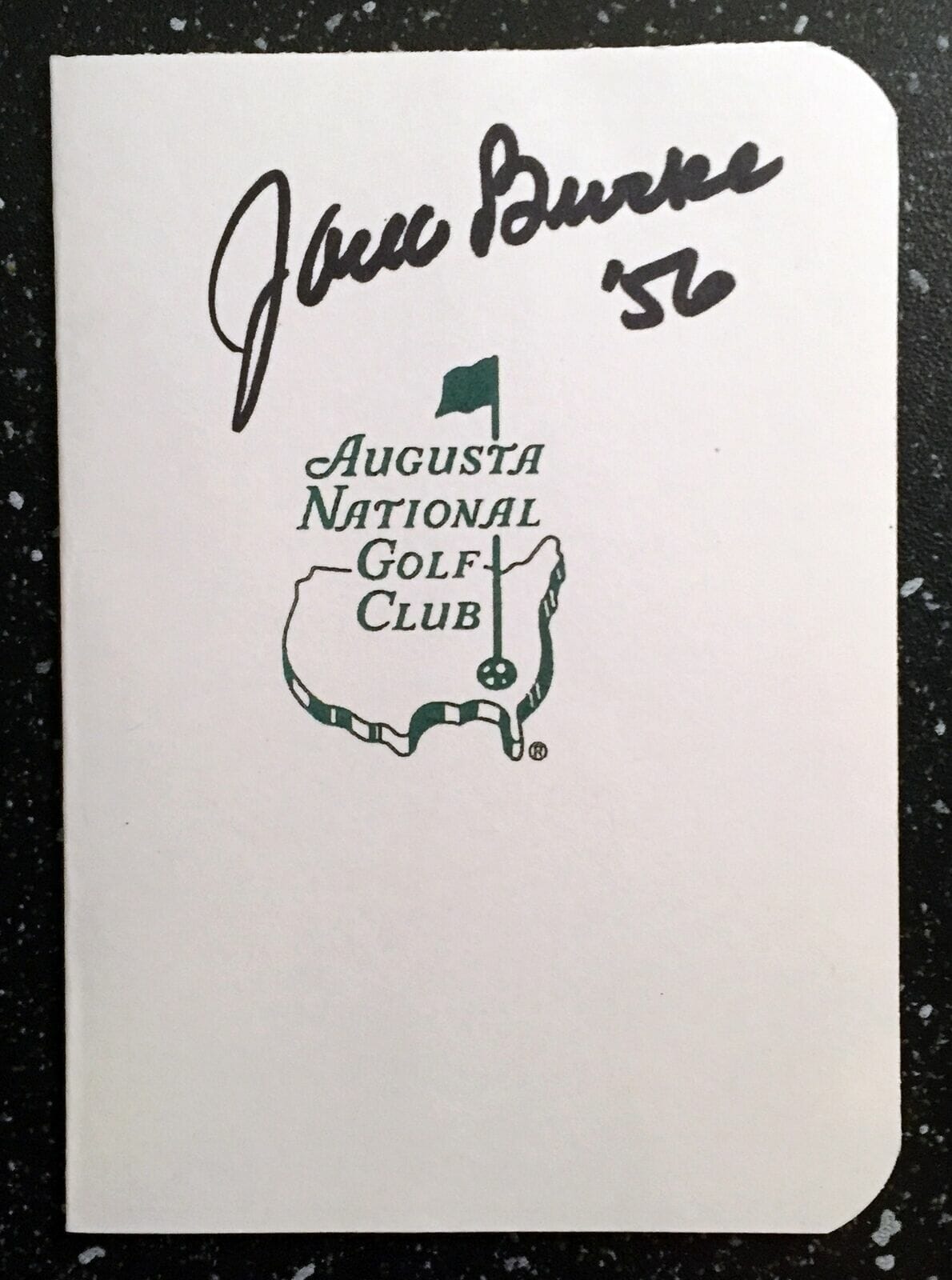 Jack Burke Signed Masters Scorecard 4 COA | Autographia