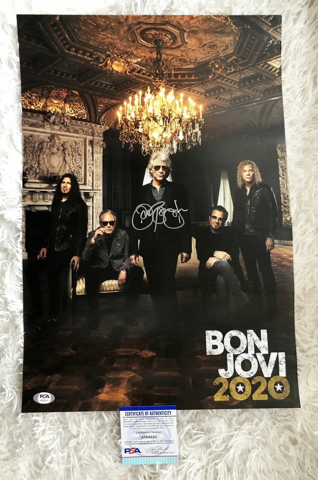 Jon Bon Jovi Signed Poster 13x19 PSA/DNA COA | Autographia