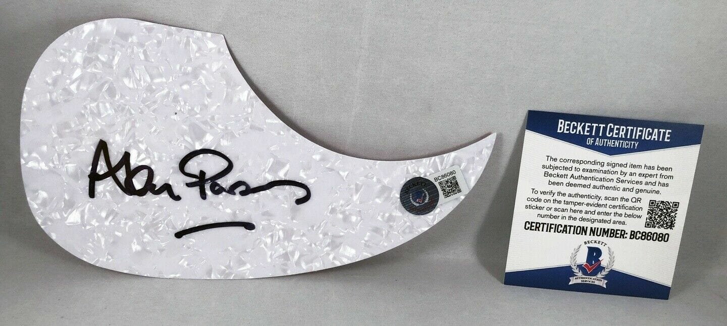 Alan Parsons Signed Acoustic PickGuard Beckett BAS 1 COA | Autographia
