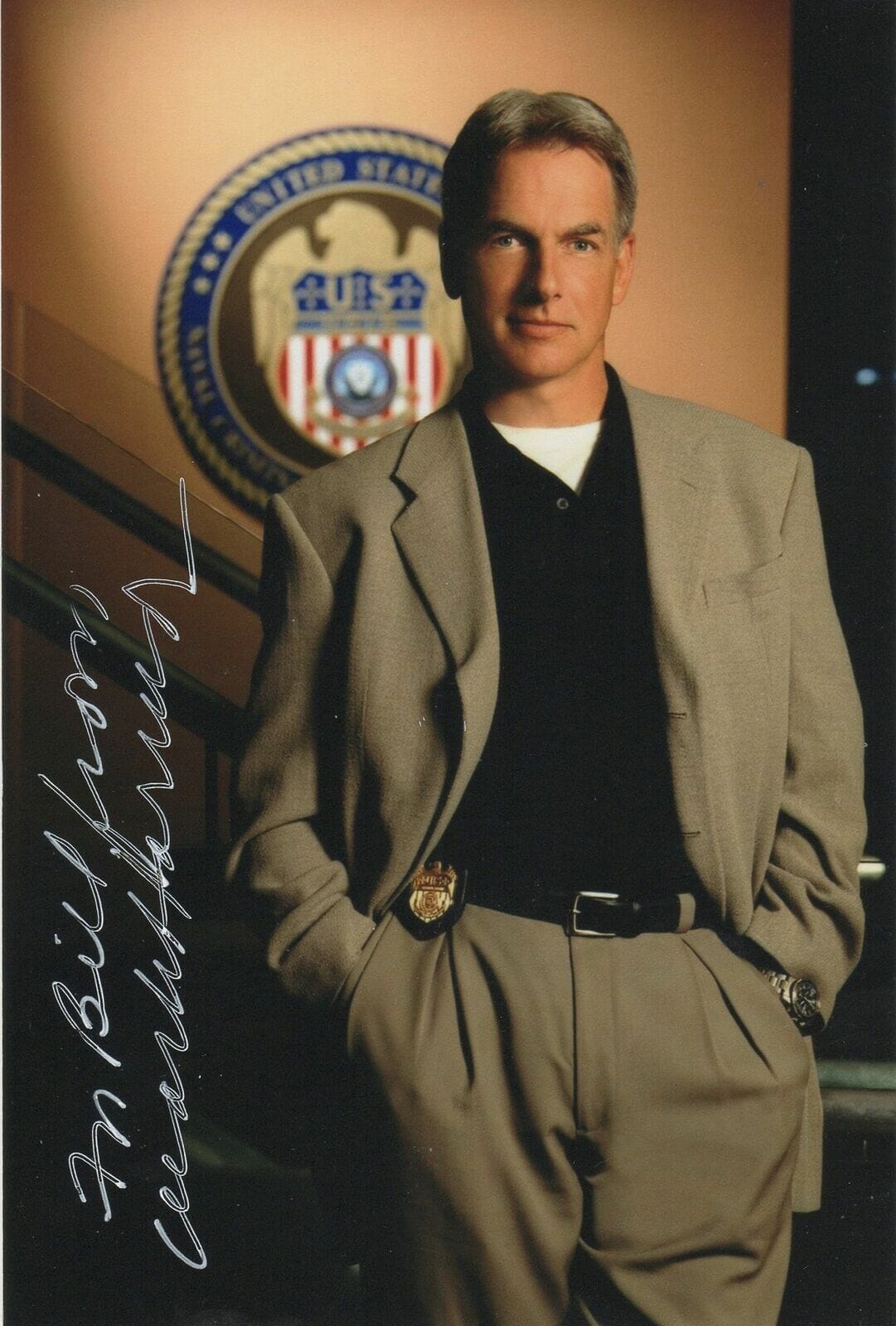 Mark Harmon Signed 4x6 Photo NCIS Summer School 2 COA | Autographia