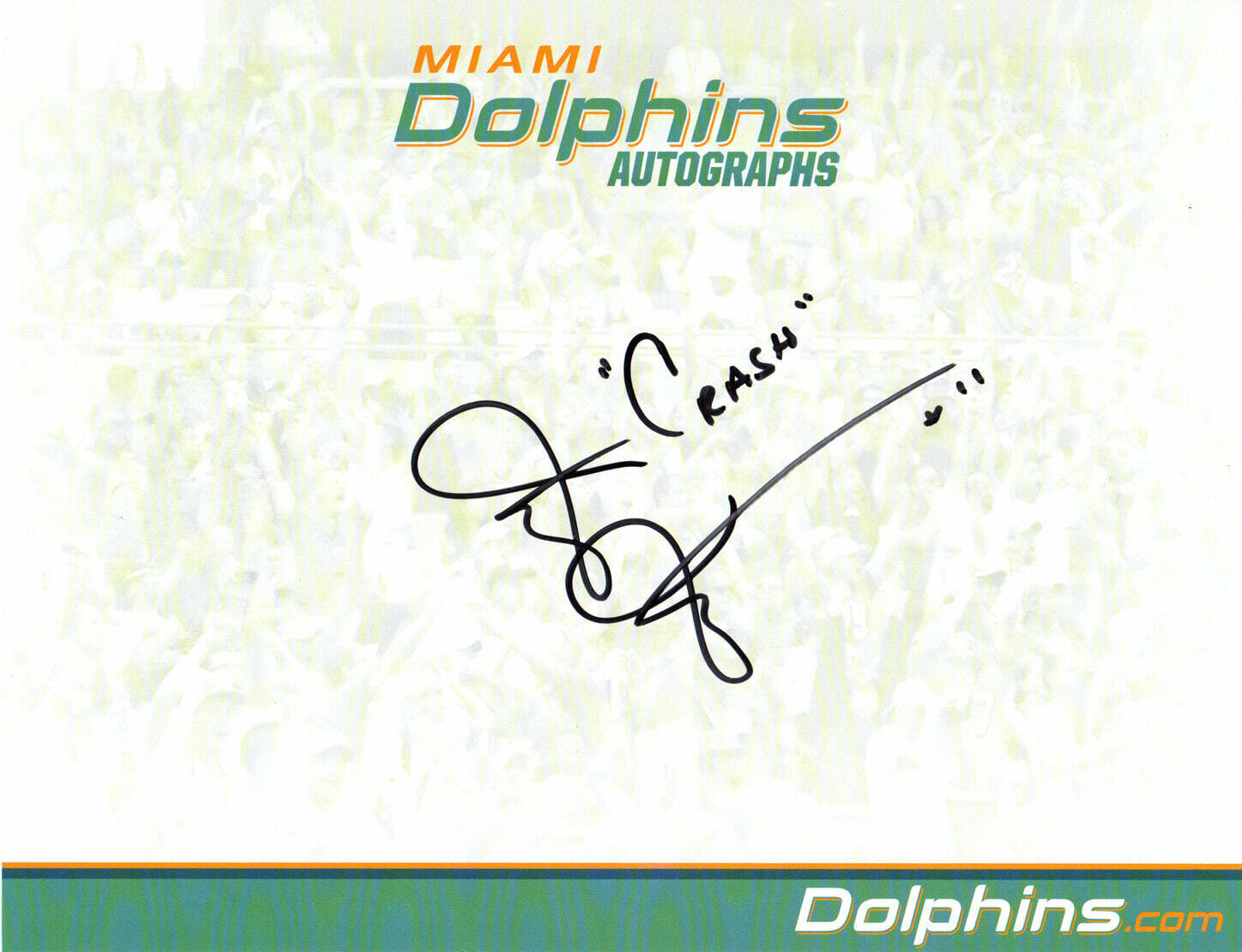 Miami Dolphins Jim Jensen Signed 8x10 Photo COA | Autographia