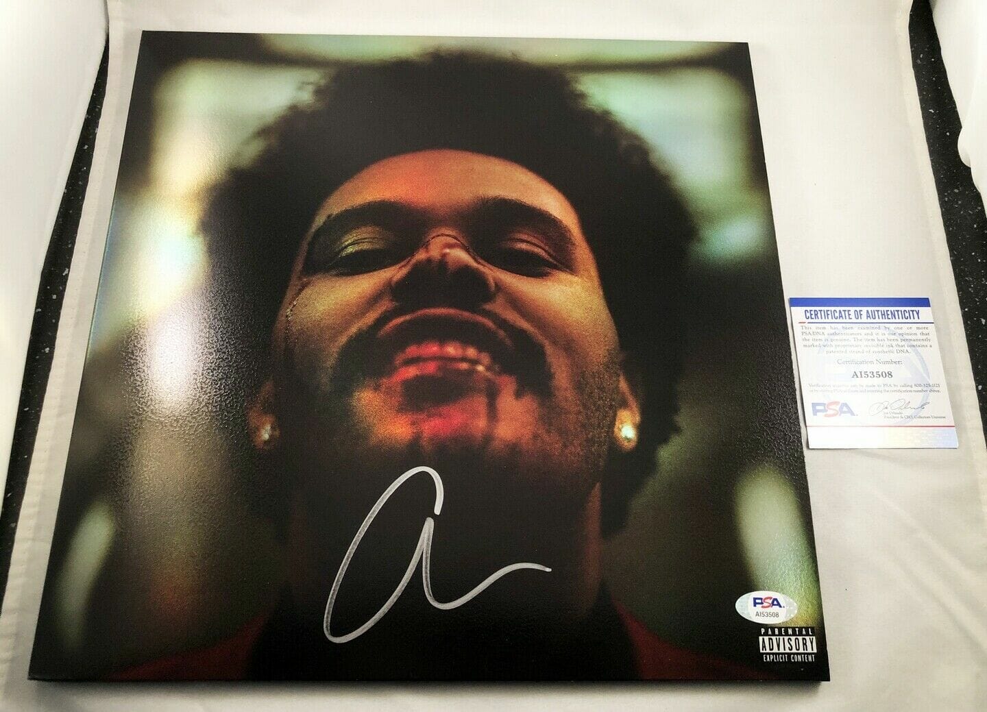 The Weeknd LP Album Vinyl After Hours Cover PSA/DNA 1 COA | Autographia