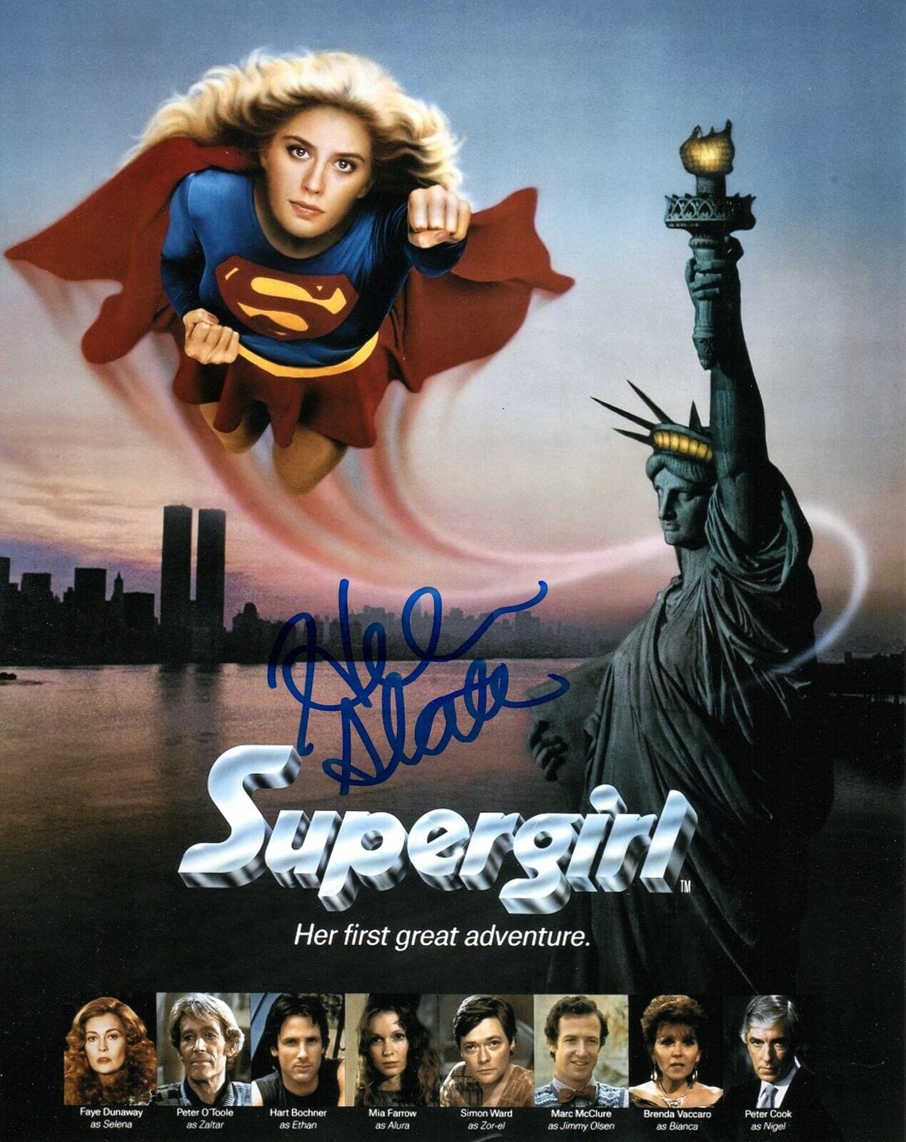 Supergirl Actress Helen Slater Signed 8x10 Photo COA | Autographia