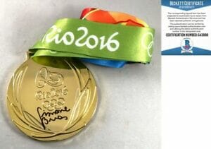 Simone Biles Signed 2016 Replica Rio Olympics Gold Medal Beckett BAS ...