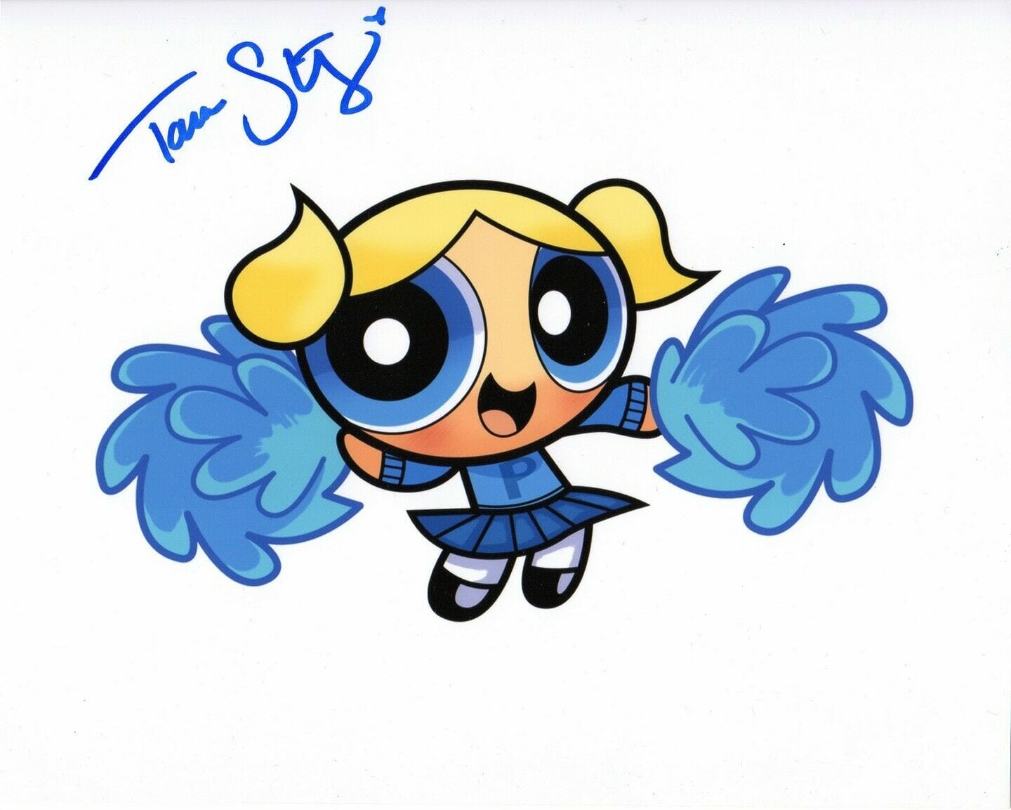 Tara Strong Signed 8x10 Photo Bubbles Power Puff Girls COA | Autographia