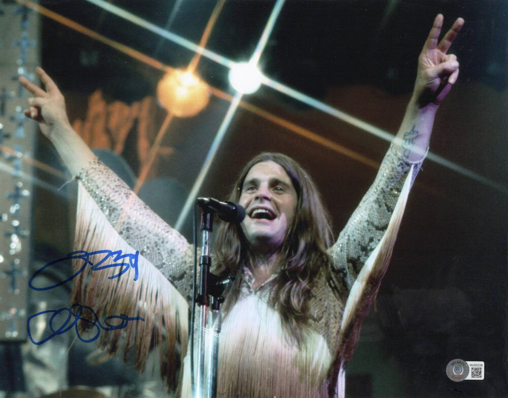 OZZY OSBOURNE SIGNED 11X14 PHOTO BLACK SABBATH AUTOGRAPH BECKETT ...