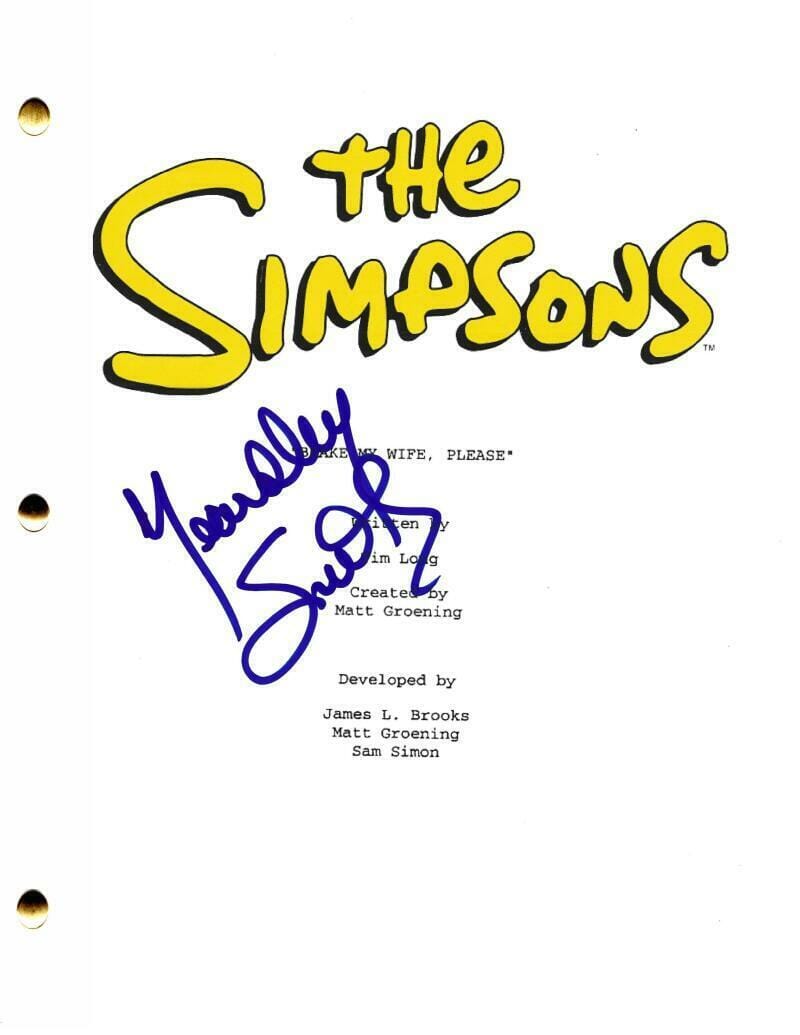 YEARDLEY SMITH SIGNED THE SIMPSONS PILOT SCRIPT AUTHENTIC AUTOGRAPH ...