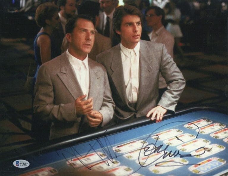 TOM CRUISE DUSTIN HOFFMAN SIGNED 11X14 PHOTO RAIN MAN AUTOGRAPH BECKETT ...
