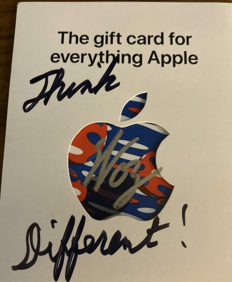 WOZ SIGNED CARD | Autographia