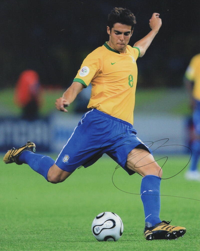 KAKA SIGNED AUTOGRAPH 8X10 PHOTO - BRAZIL SOCCER LEGEND, REAL MADRID ...