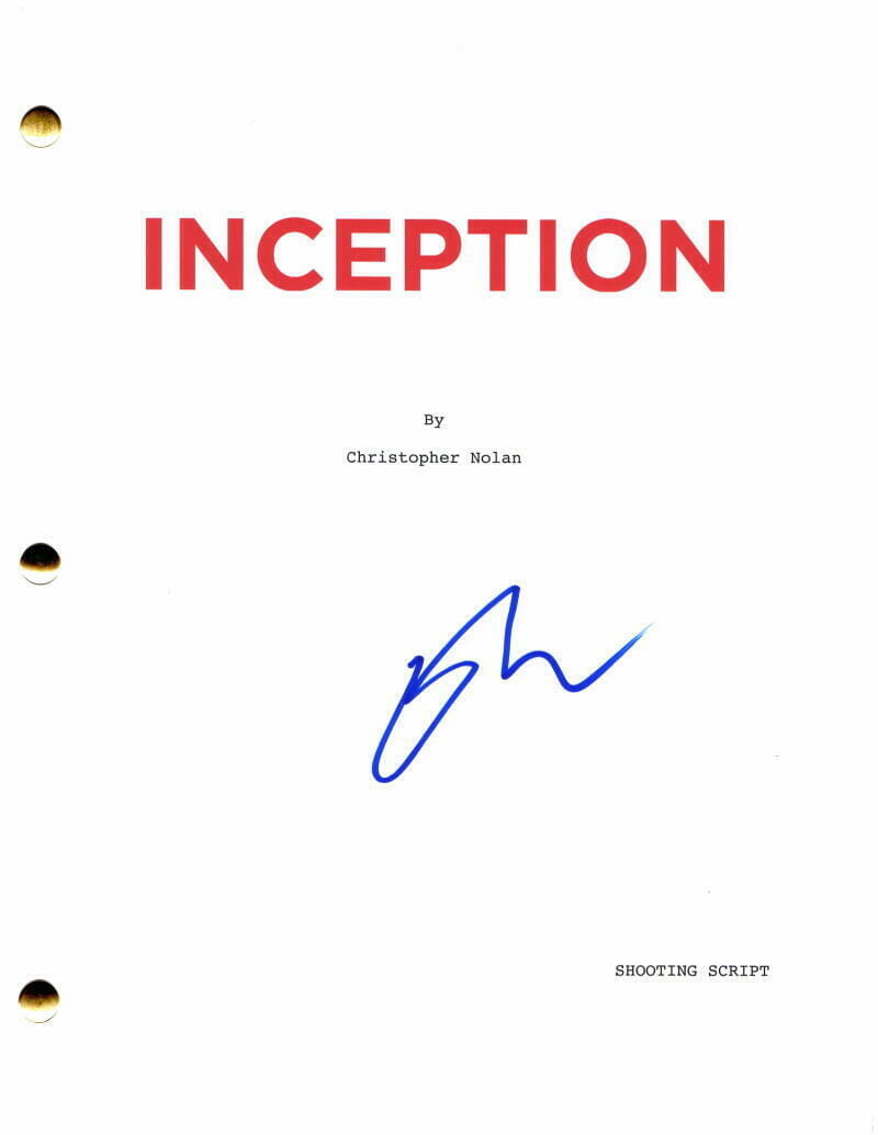 ELLIOT PAGE SIGNED AUTOGRAPH INCEPTION FULL MOVIE SCRIPT - ELLEN PAGE ...