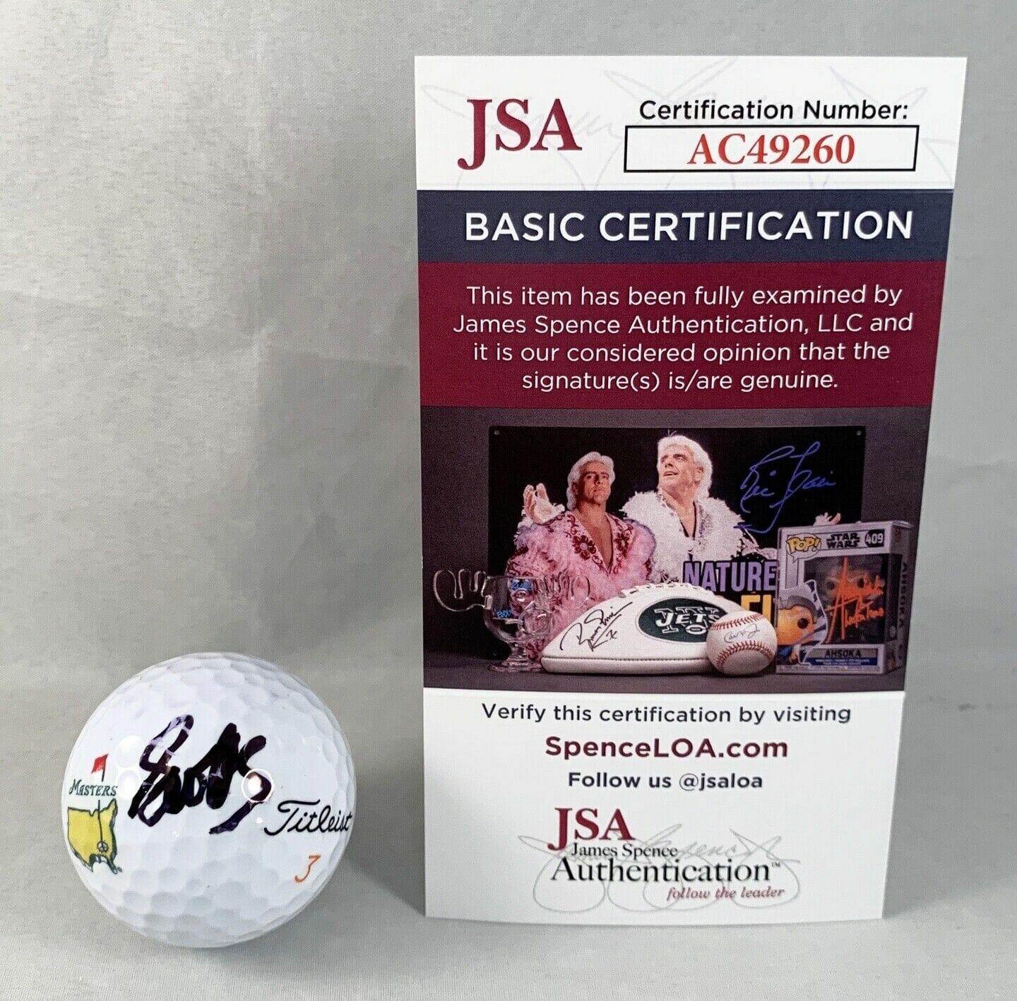 Scottie Scheffler Signed Golf Ball 2022 Masters Champion JSA 1 COA ...