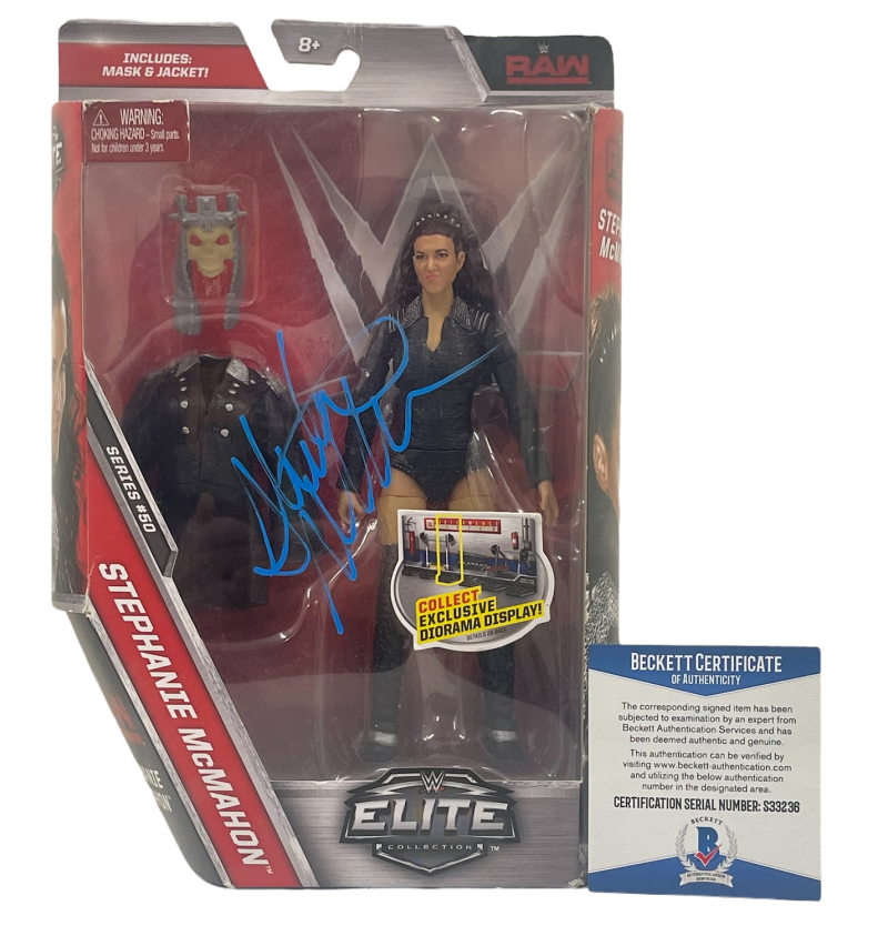 STEPHANIE MCMAHON SIGNED WWF WWE ACTION FIGURE AUTHENTIC AUTOGRAPH ...