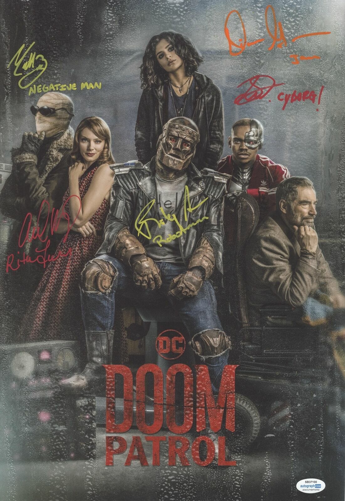 Doom Patrol AUTOGRAPHS Cast Signed 12x18 Photo - Diane Guerrero +4 C ...