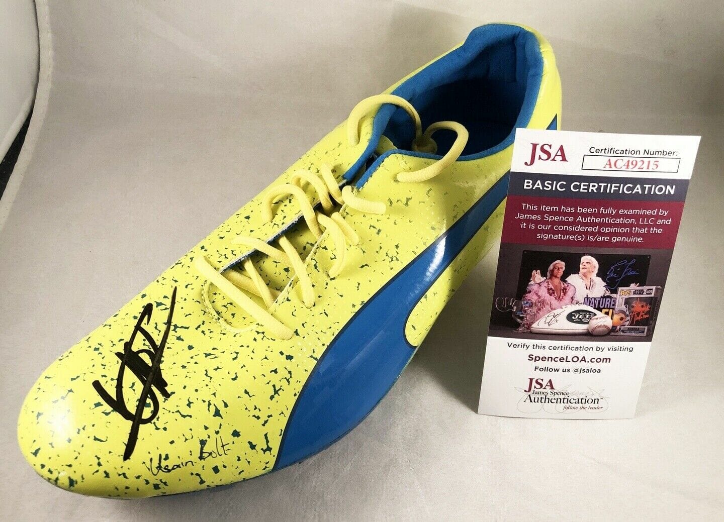 Usain Bolt Signed Puma Cleat Spike Olympics Gold Medalist JSA COA ...