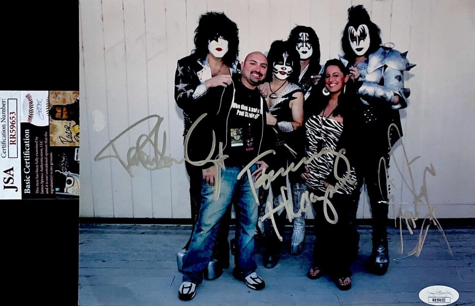 PAUL STANLEY T THAYER ERIC SINGER Signed Autograph 8x10 Photo KISS JSA ...