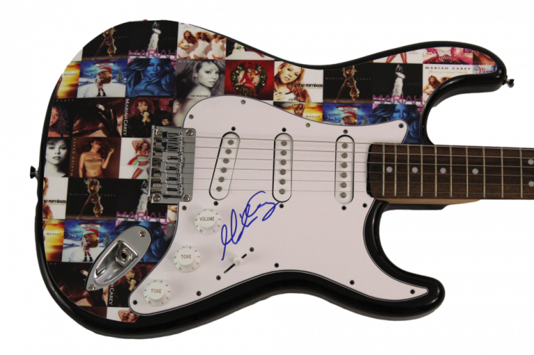 MARIAH CAREY SIGNED AUTOGRAPH FULL SIZE CUSTOM FENDER ELECTRIC GUITAR ...