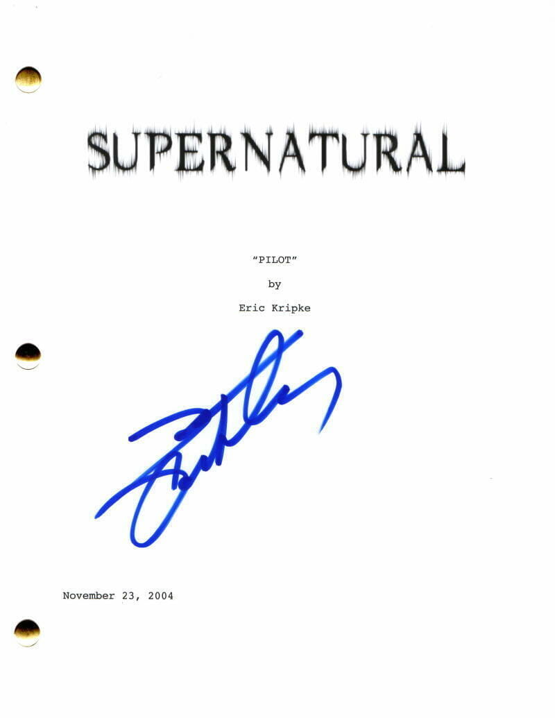 JENSEN ACKLES SIGNED AUTOGRAPH SUPERNATURAL FULL PILOT SCRIPT - DEAN ...