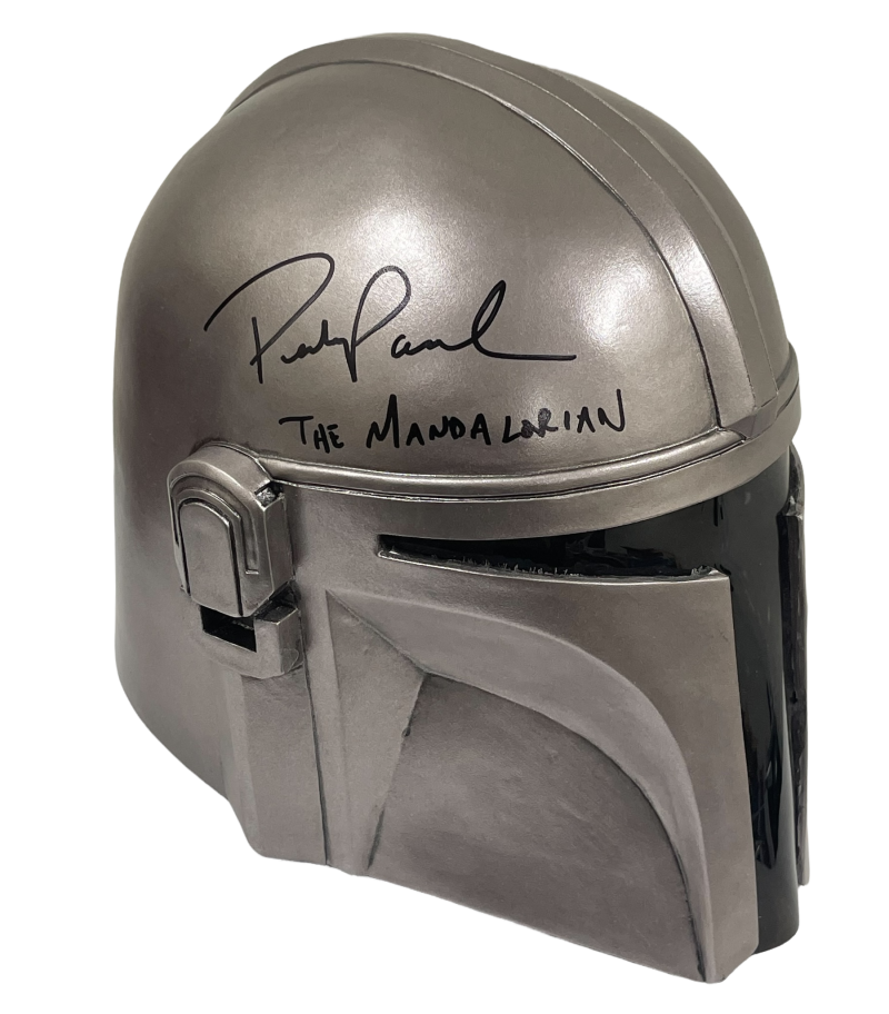 PEDRO PASCAL SIGNED HELMET THE MANDALORIAN STAR WARS INSCRIPTION ...