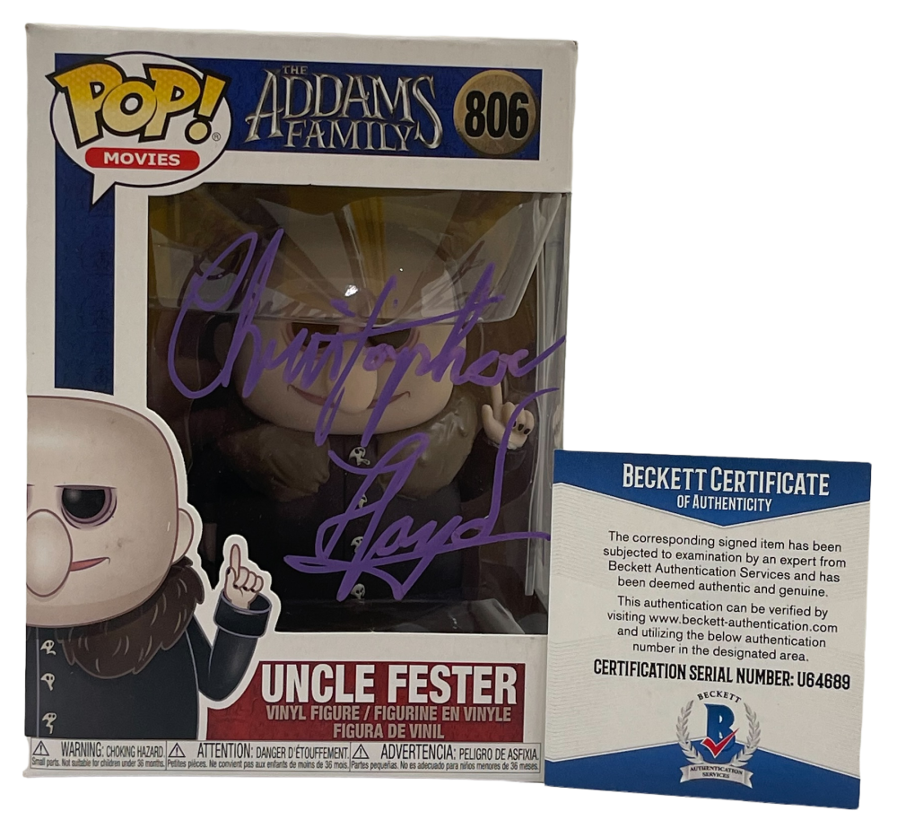 CHRISTOPHER LLOYD SIGNED FUNKO UNCLE FESTER THE ADDAMS FAMILY AUTOGRAPH ...
