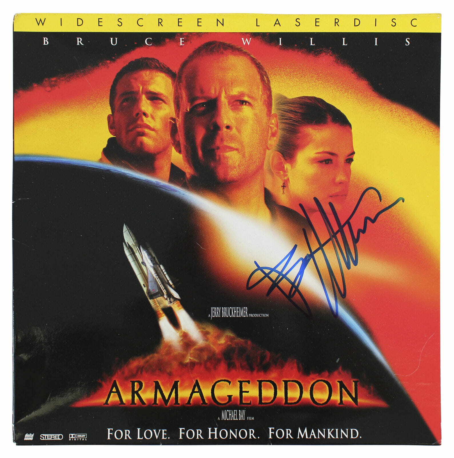 Bruce Willis Armageddon Authentic Signed Laserdisc Cover w/out Disc BAS ...