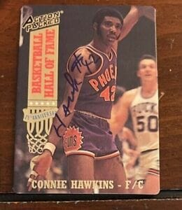 CONNIE HAWKINS AUTHENTIC SIGNED AUTOGRAPHED 1993 ACTION PACKED CARD ...