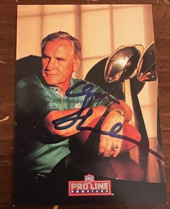 Don Shula signed autographed 1992 Pro Line Profiles Football Card ...