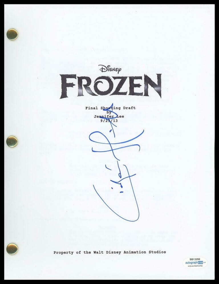 Authentic Memorabilia from Disney’s Frozen | Autographia