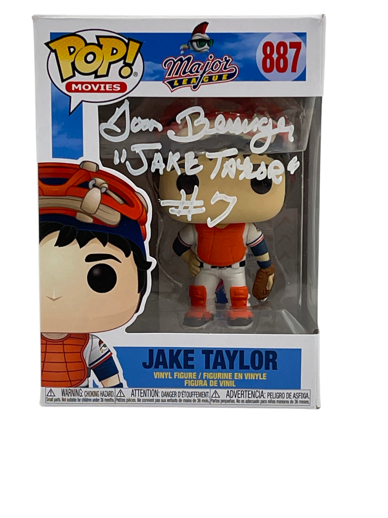 TOM BERENGER SIGNED JAKE TAYLOR MAJOR LEAGUE POP FUNKO FIGURE AUTO ...