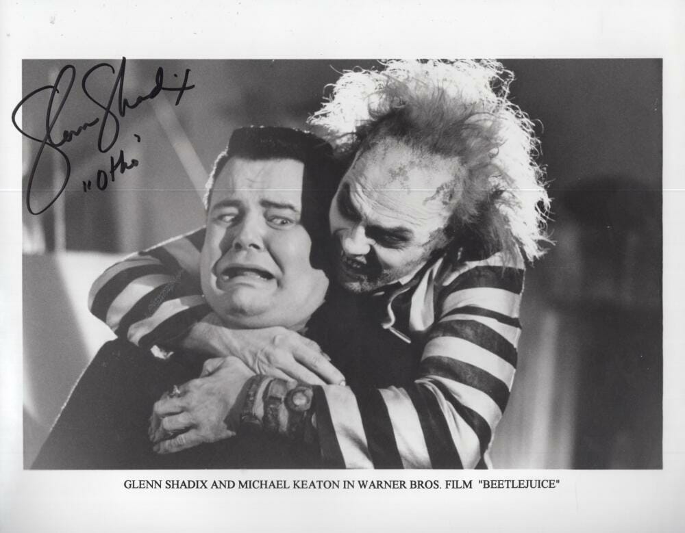 GLENN SHADIX BEETLEJUICE SIGNED AUTOGRAPHED 8X10 PHOTO W/ COA | Autographia