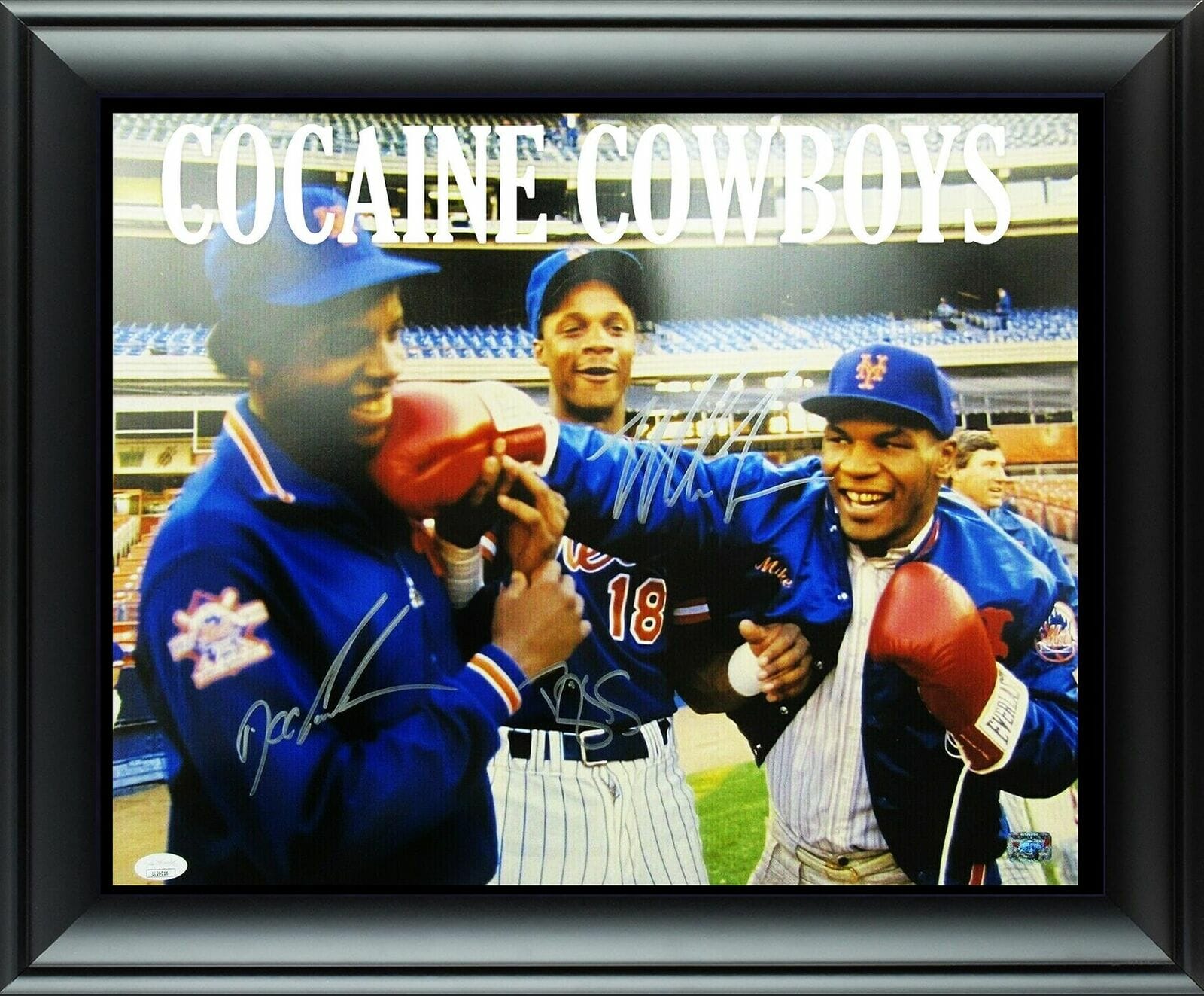 Mike Tyson Dwight Gooden Darryl Strawberry Signed Cocaine Cowboys Photo ...