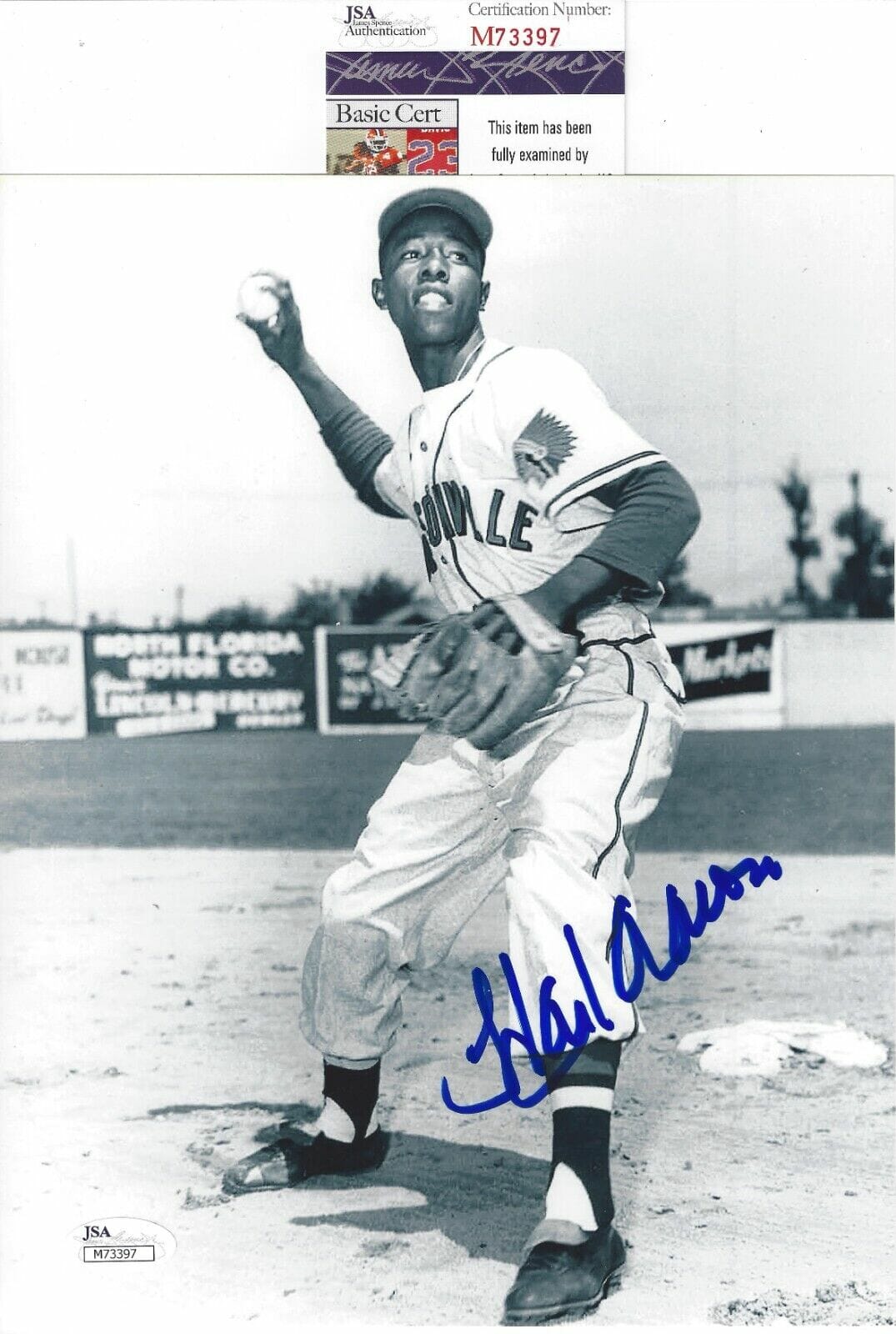 HANK AARON Signed Autograph 8x10 Photo MLB Jacksonville Braves JSA COA ...